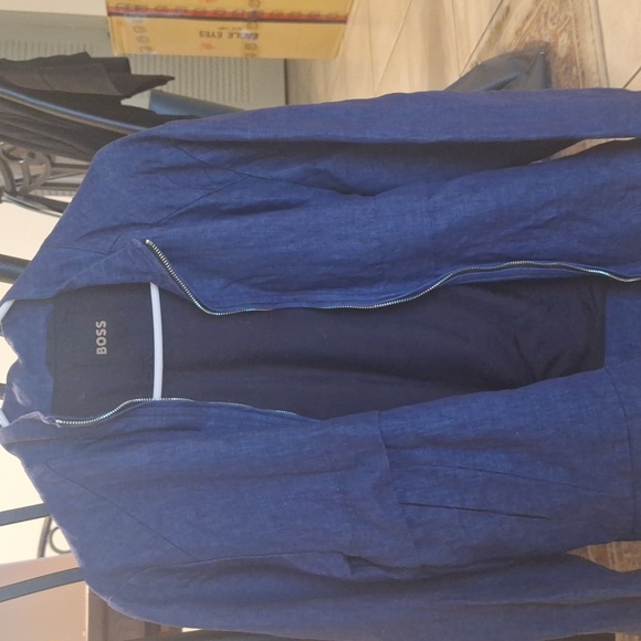 Hugo Boss | Jackets & Coats | Boss Linen Jacket | Poshmark